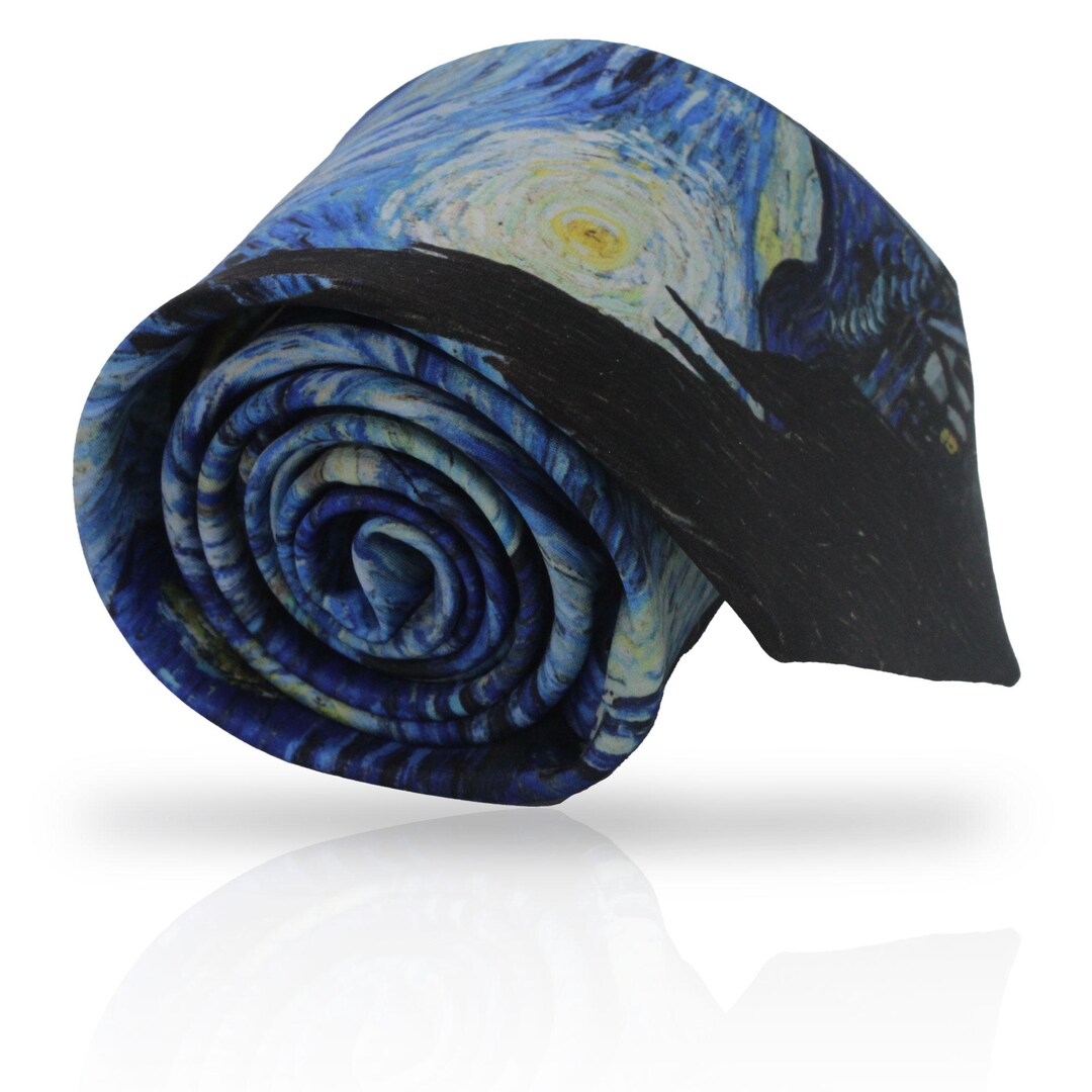 Starry Night Tie - Van Gogh Tie - Artist-themed Tie - Spring Tie ...