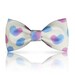 Custom Fingerprint Bow Tie Personalized Bow Tie Pink and - Etsy