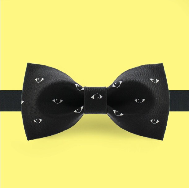 Eye Print Bowtie fashion Bow Tie Black Eye Bowtie Classic Bowtie ...