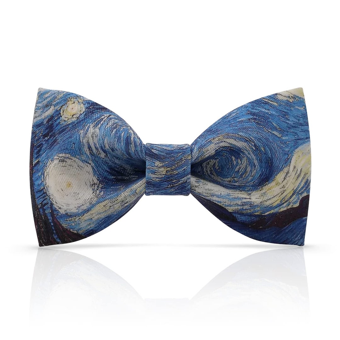 Van Gogh Starry Night Bowtie - Cotton Art Bow Tie - Etsy