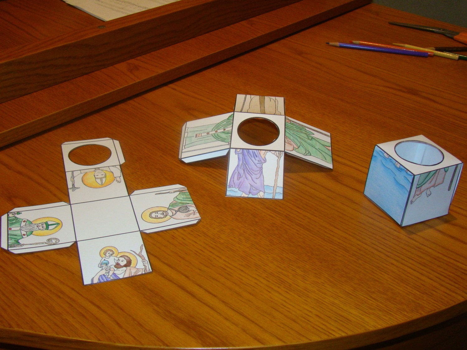 Catholic Saints Puzzleblocks Papercraft - Etsy