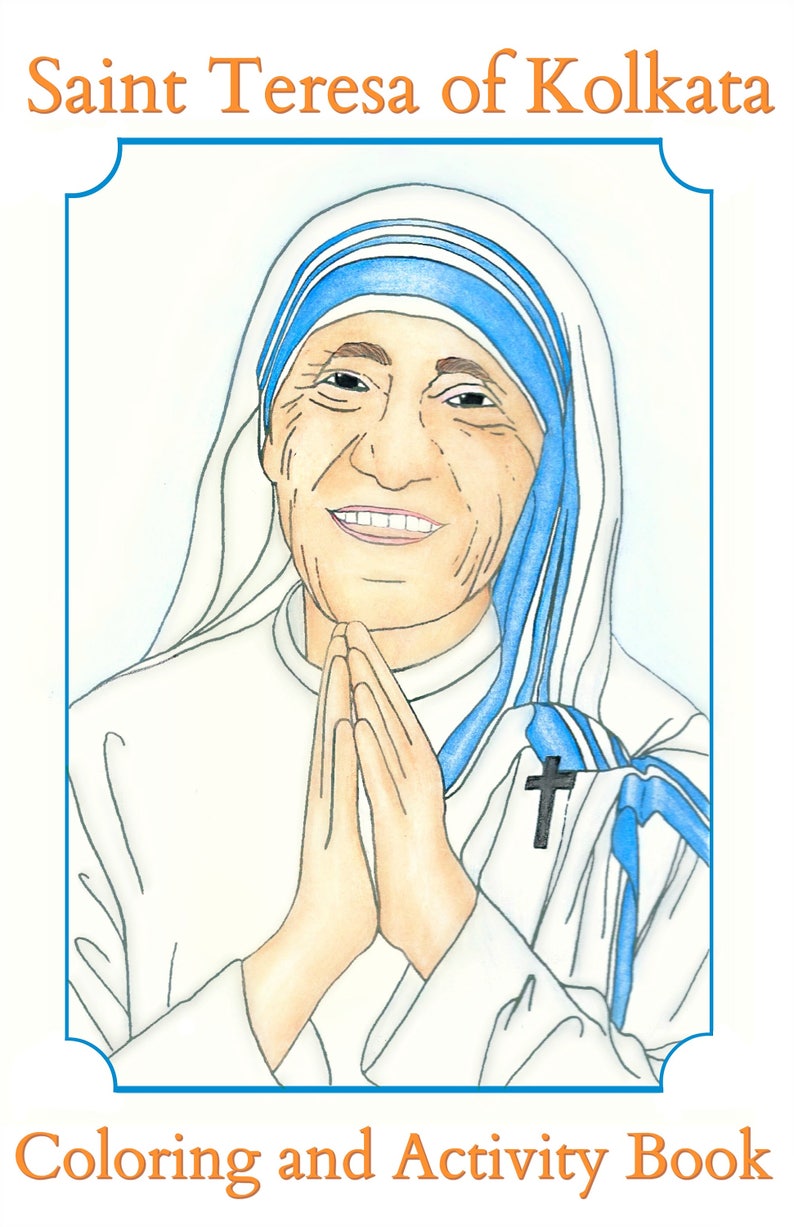 Printable: Saint Teresa of Kolkata Coloring Book - Etsy
