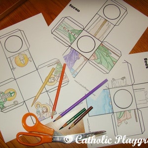 Catholic Saints Puzzleblocks Papercraft - Etsy