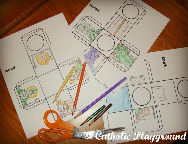 Catholic Saints Puzzleblocks Papercraft - Etsy