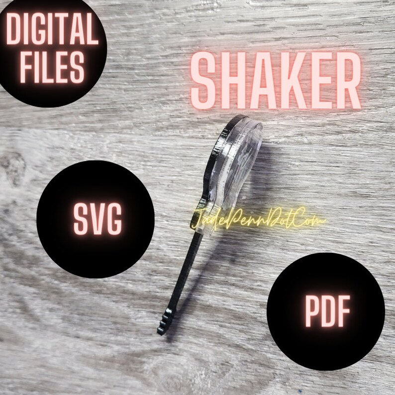 Digital File Guitar Shaker SVG PDF Laser Cut Ready Cricut - Etsy