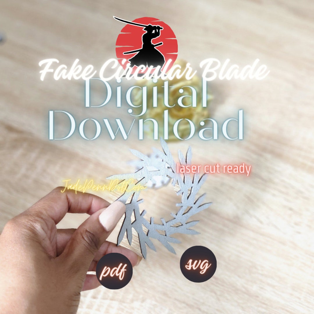 Fake Blade Digital Design SVG PDF Laser Cut (SVG Cricut Friendly) - Etsy