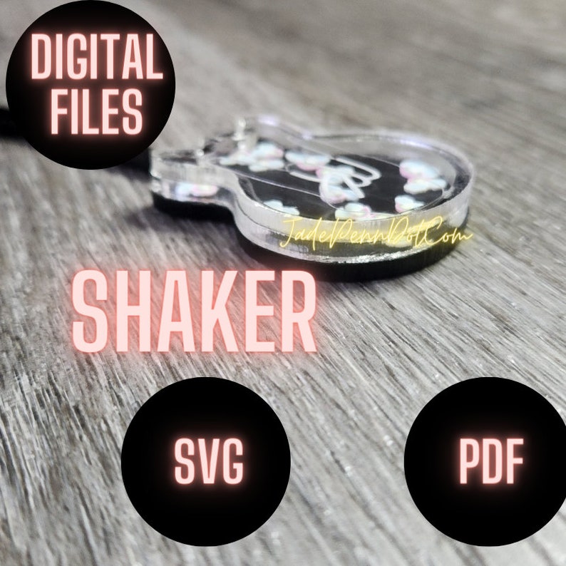 Digital File Guitar Shaker SVG PDF Laser Cut Ready Cricut - Etsy