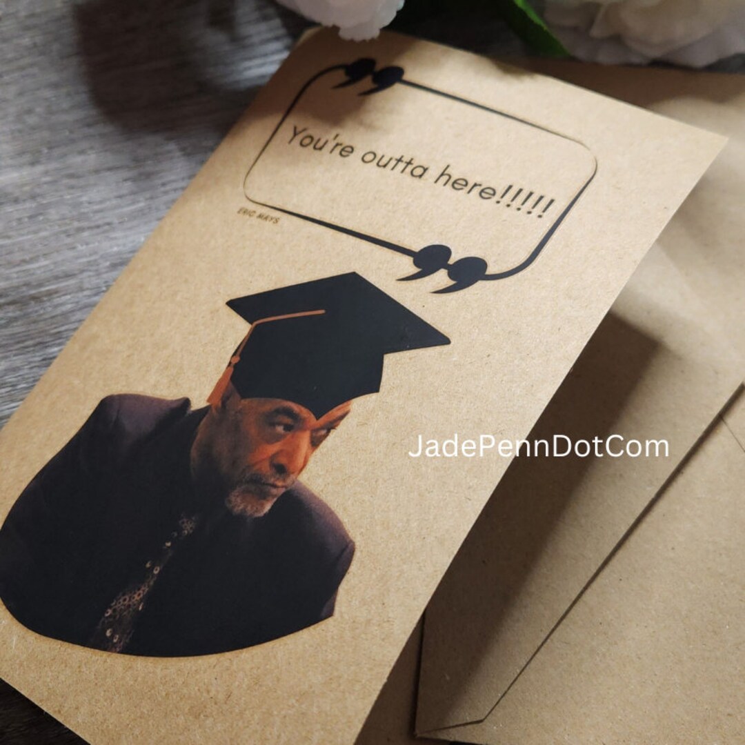 Physical Graduation Humor Greeting Card 5x7 Eric Mays Card Tik Tok - Etsy