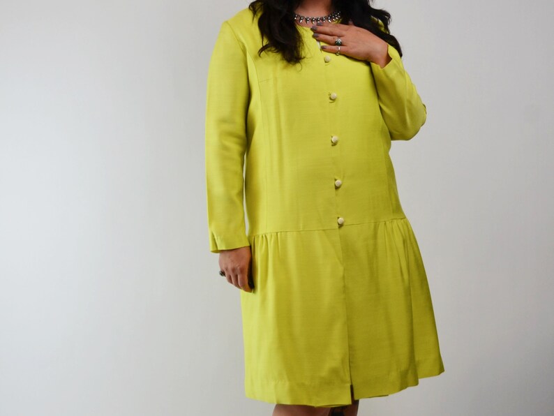 1960s Vintage Set Bright Yellow Jacket and Dress Medium - Etsy