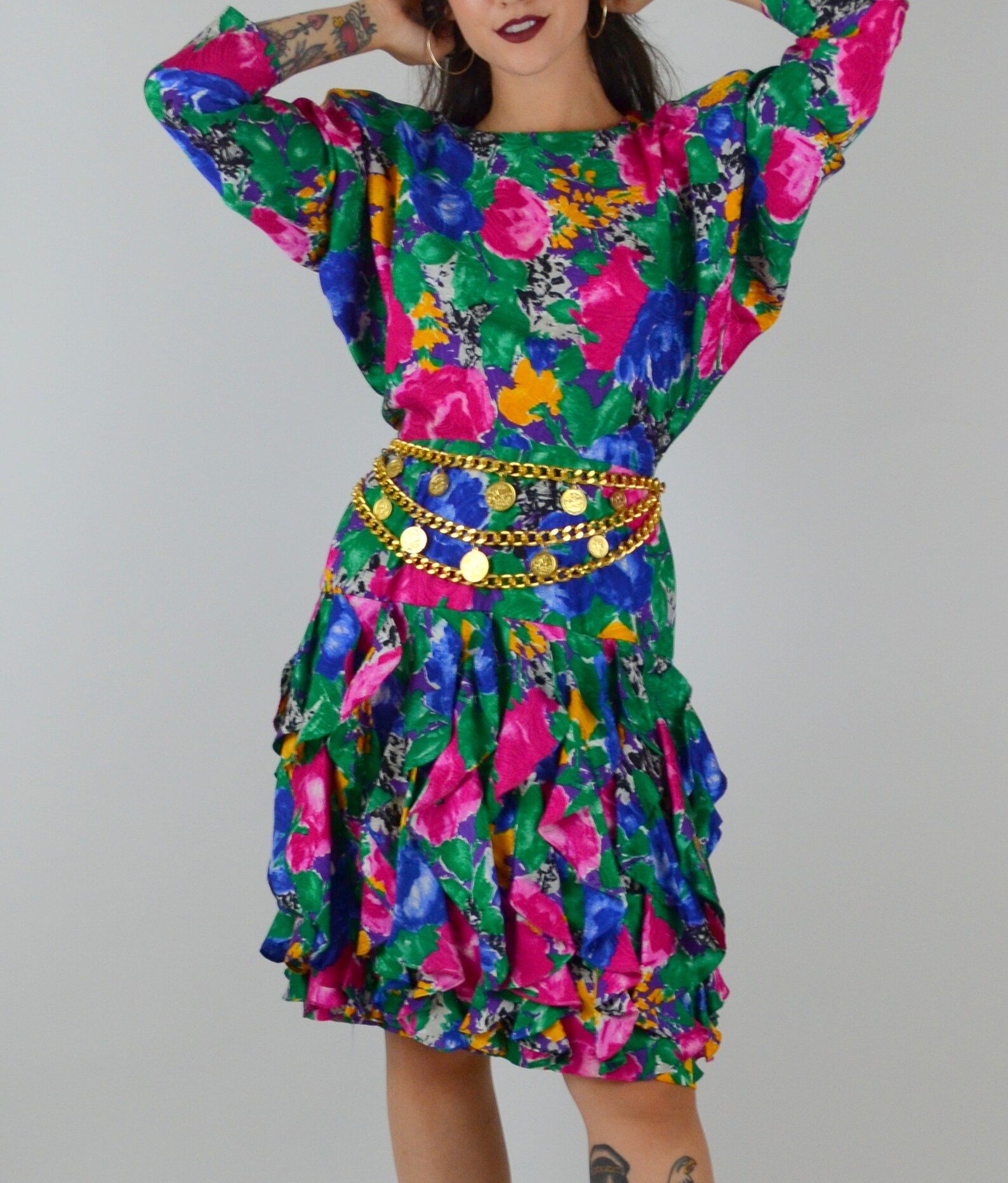 1990s Dress Small Vintage SILK Floral Dress 90s Preppy Etsy 1990s-dress-small-vintage-silk-floral-dress-90s-preppy-etsy