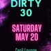 Dirty Thirty Retro Neon Invite - Party Invite, Editable Animated ...