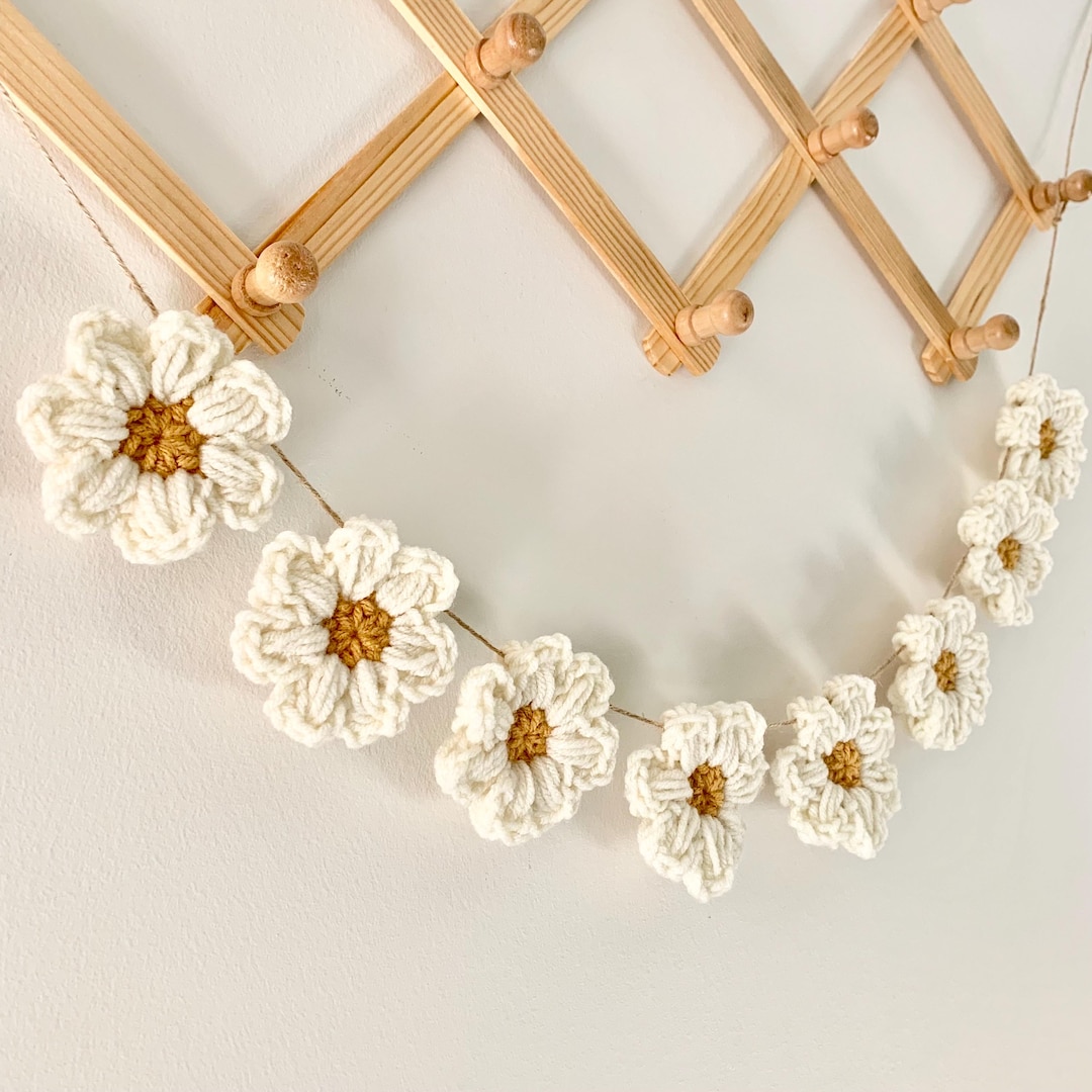 Daisy Garland, Fall Garland, Autumn Garland, Boho Mantle Garland, Kids ...