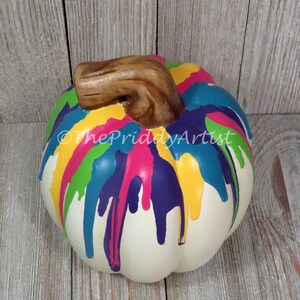 Splatter Paint Pumpkin Decoration / Fall Decor / Thanksgiving / Pumpkin ...