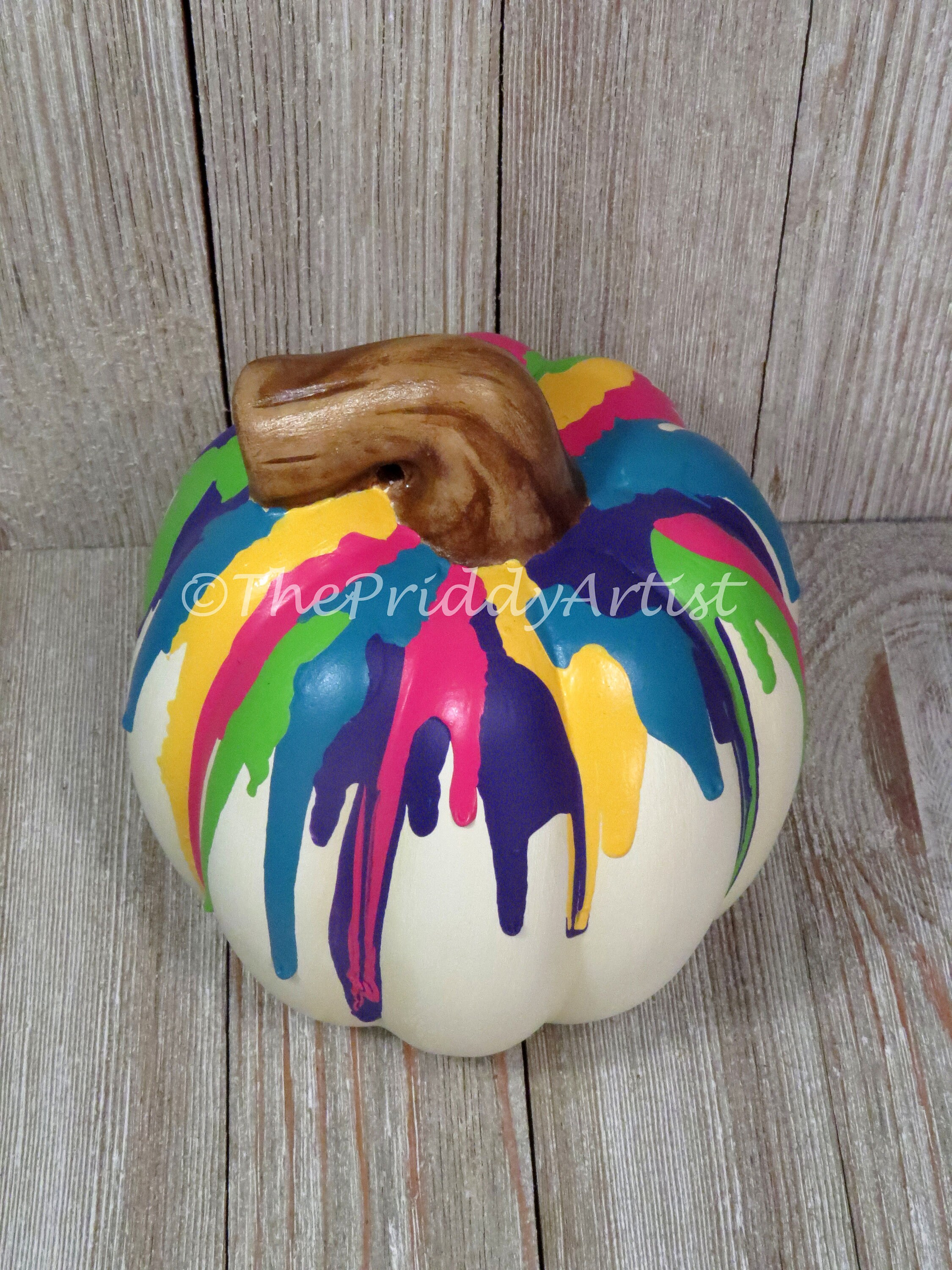 Splatter Paint Pumpkin Decoration / Fall Decor / Thanksgiving / Pumpkin ...