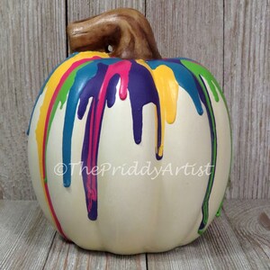 Splatter Paint Pumpkin Decoration / Fall Decor / Thanksgiving / Pumpkin ...