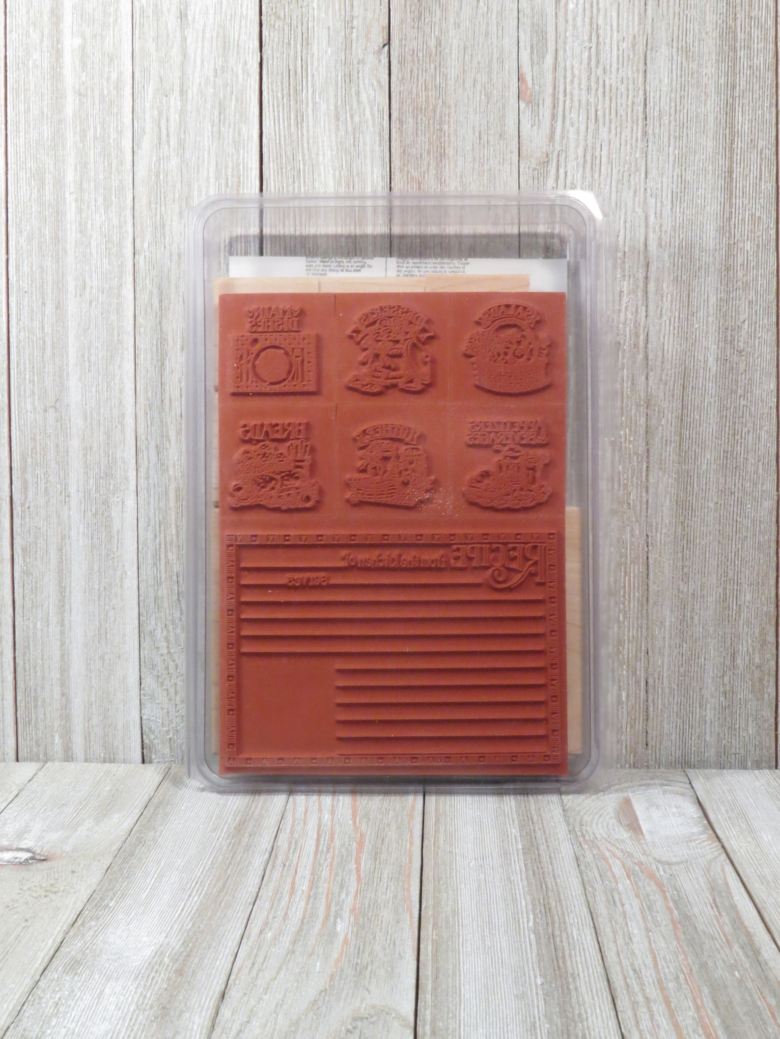 Stampin' Up / Recipe Fun / Recipe Card Stamp / 1996 / | Etsy