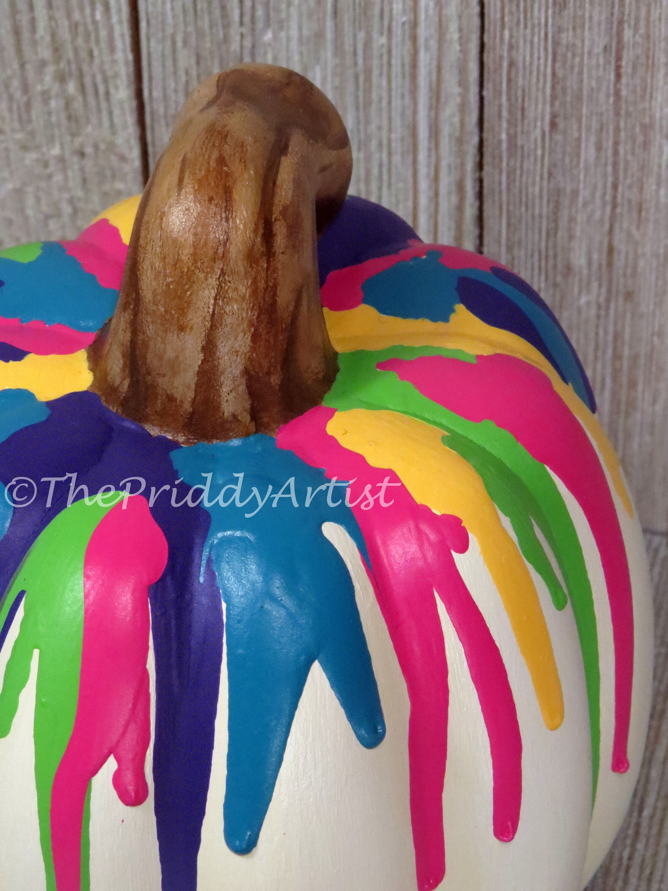 Splatter Paint Pumpkin Decoration / Fall Decor / Thanksgiving - Etsy