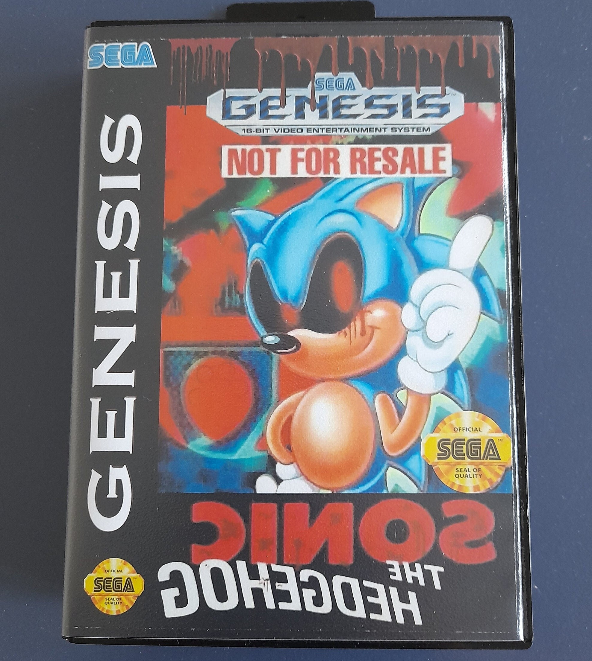 Sonic Nightmare sonic.exe With Case SEGA Genesis - Etsy