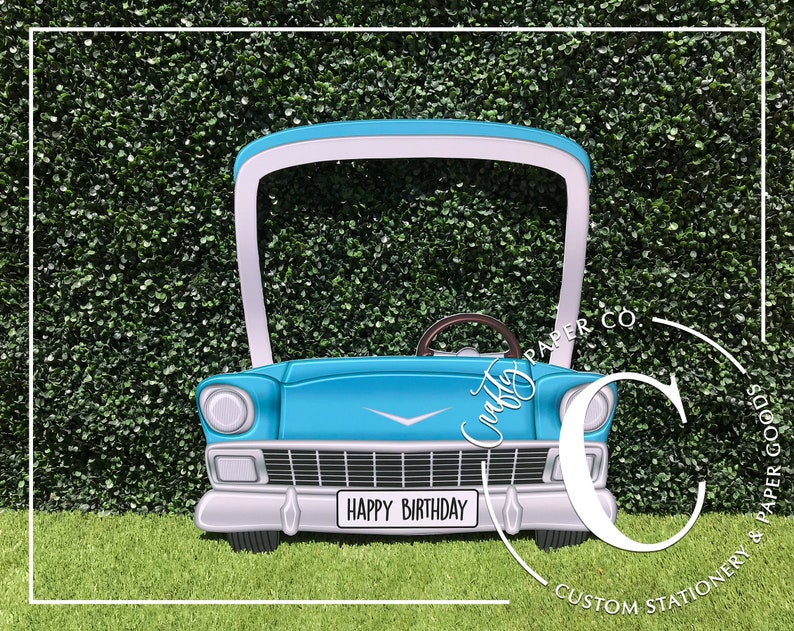Classic Car Photo Booth Frame Classic Chevy Photo Booth Prop | Etsy