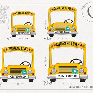 Back to School Photo Booth Frame School Bus Photo Booth Prop School ...