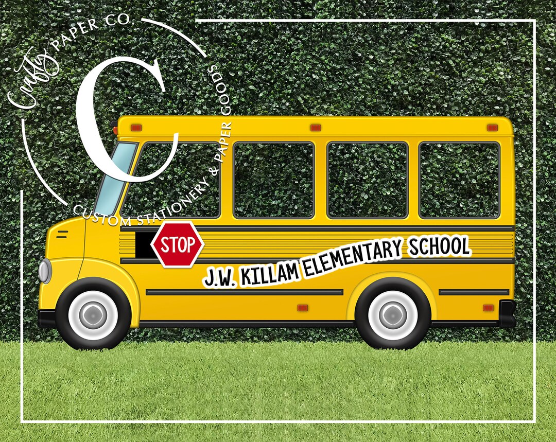 School Bus Photo Booth Frame Back to School Photo Booth Prop - Etsy UK