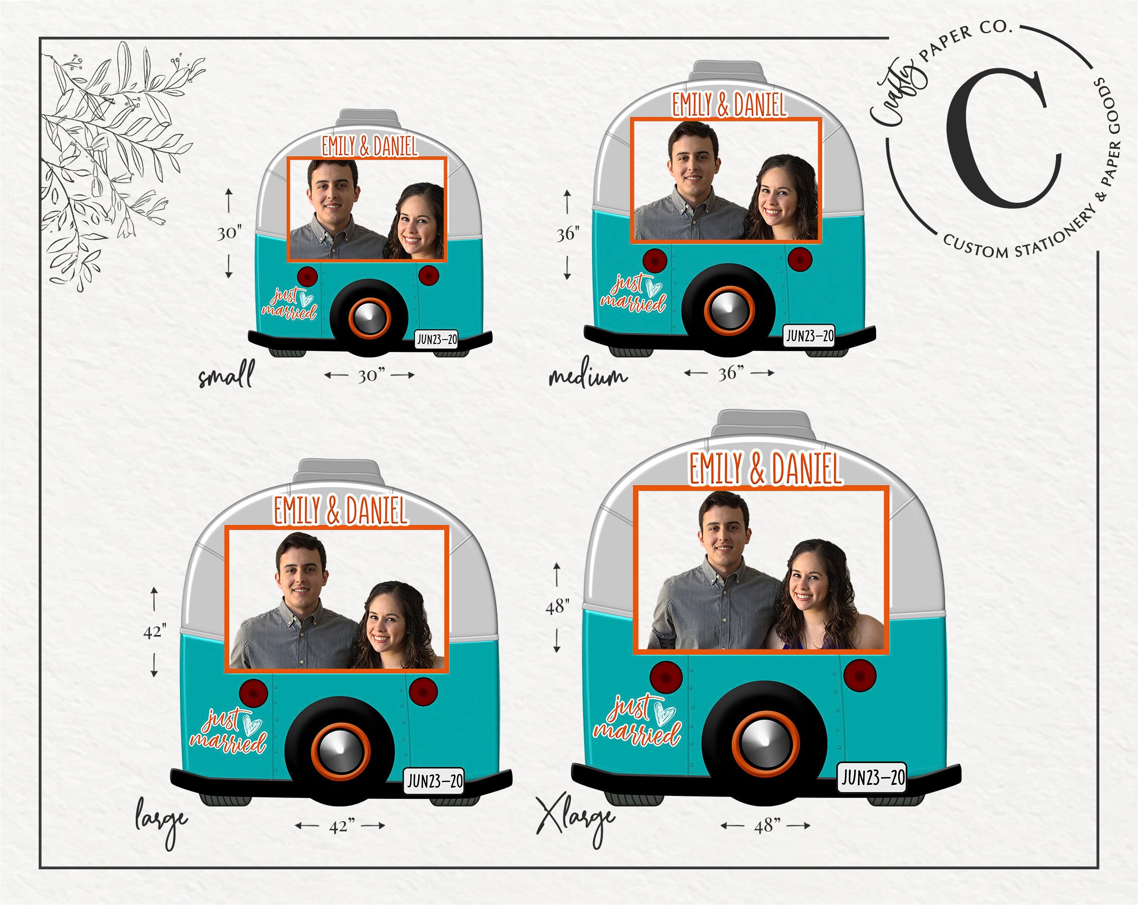 RV photo booth frame Car photo booth prop Wedding photo | Etsy