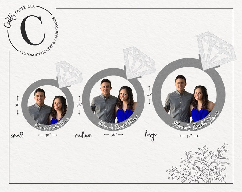 Engagement Ring photo booth frame Ring photo booth prop | Etsy