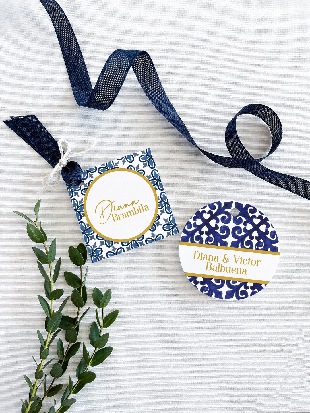 Talavera Personalized Tags Custom Favor Tags Personalized - Etsy