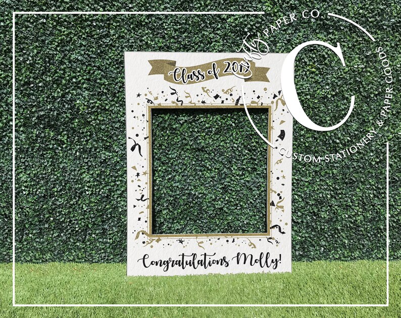Graduation Photo Booth Frame Festive Photo Booth Prop - Etsy
