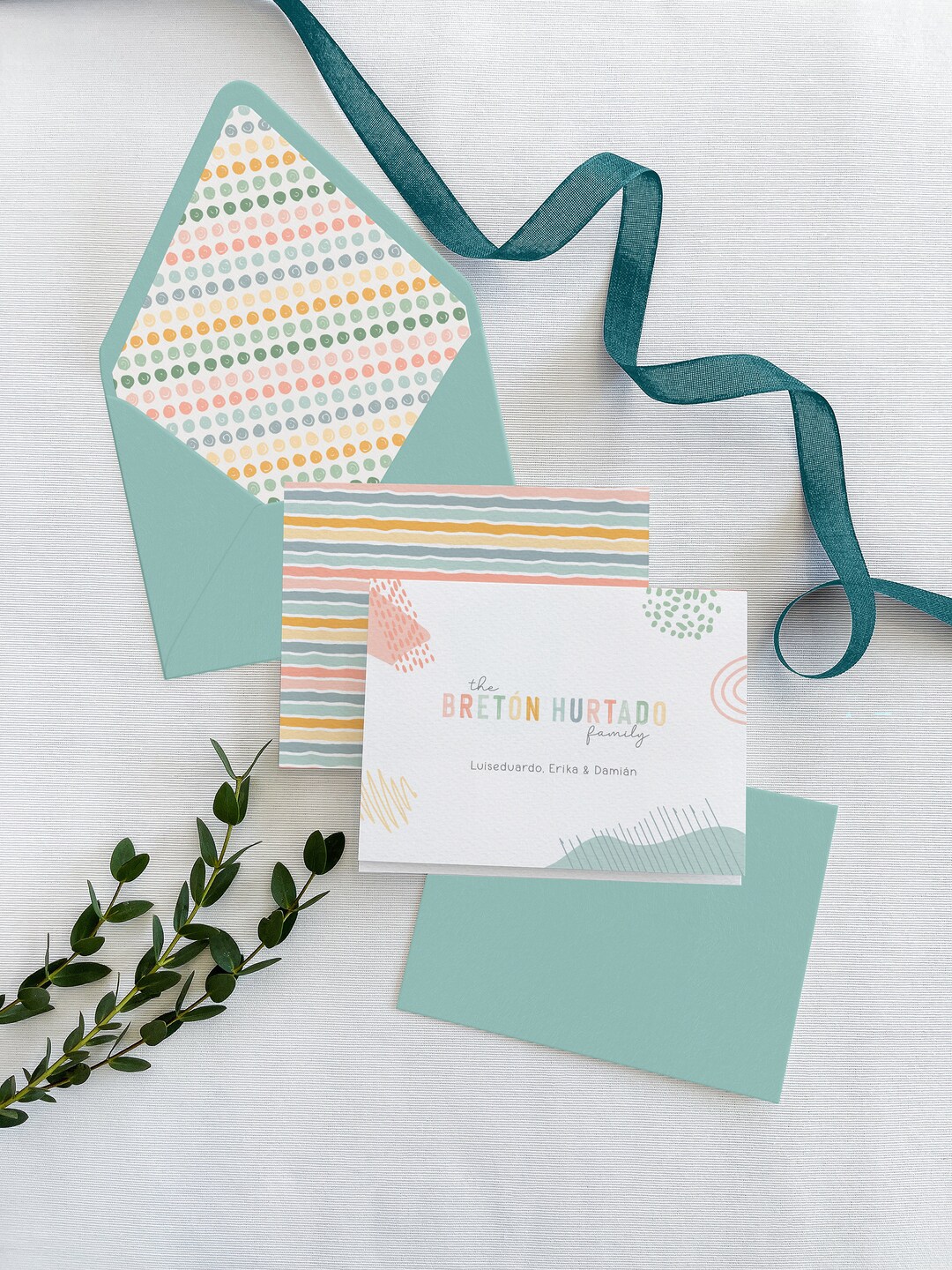 Pastel Doodles Custom Folded Notecards | Doodle Notecards Set | Pastel ...