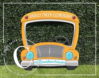 Printable Back to School Bus Photo Booth Frame Welcome Back - Etsy UK