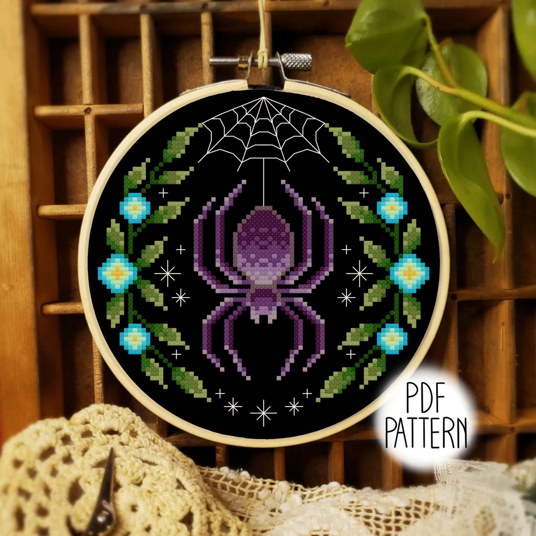 Spider Celestial 6" Cross Stitch Pattern PDF DOWNLOAD Witchy ...