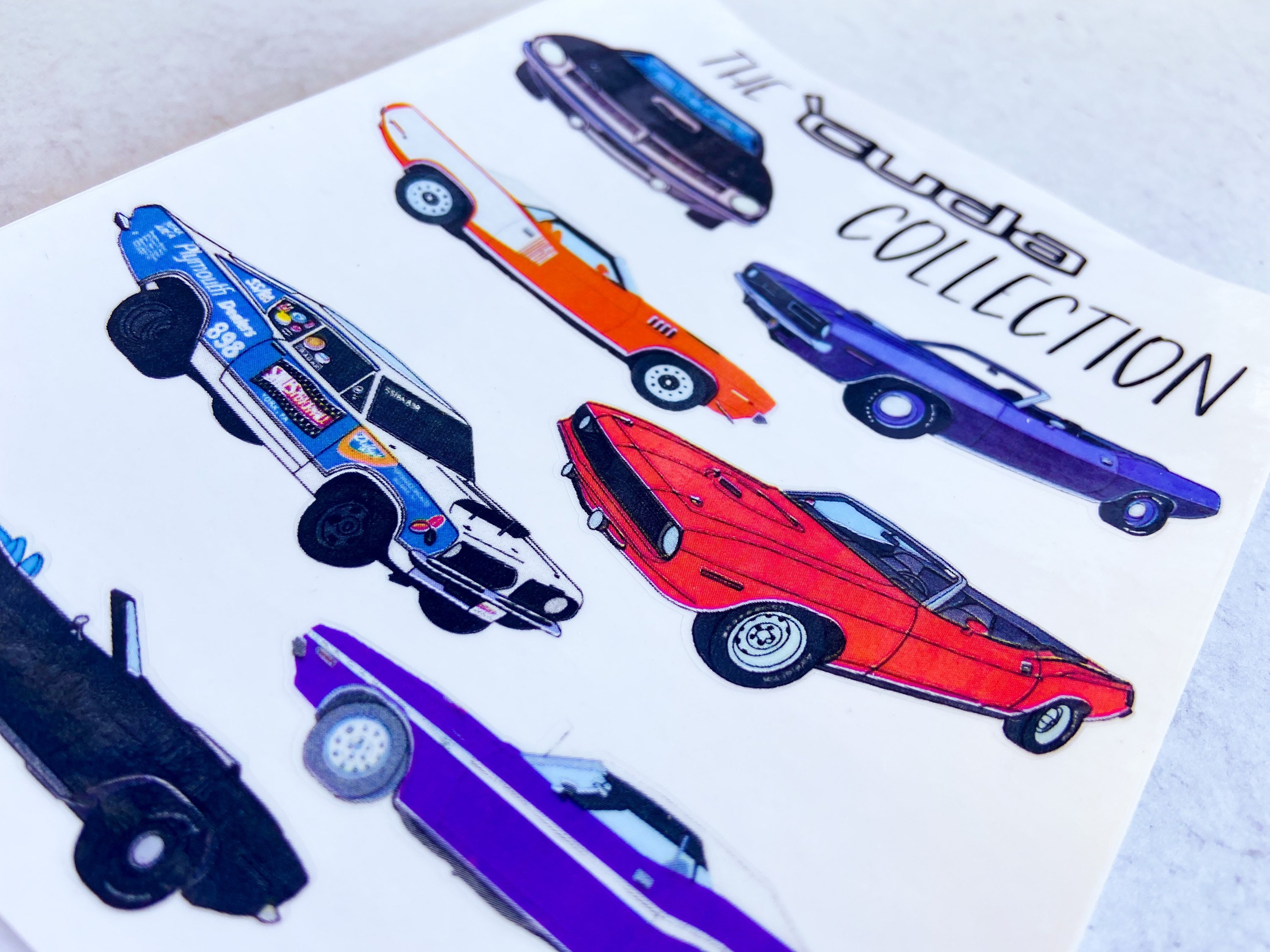 The 'cuda Collection Hemi Car Paper Craft or Waterproof Vinyl Sticker ...