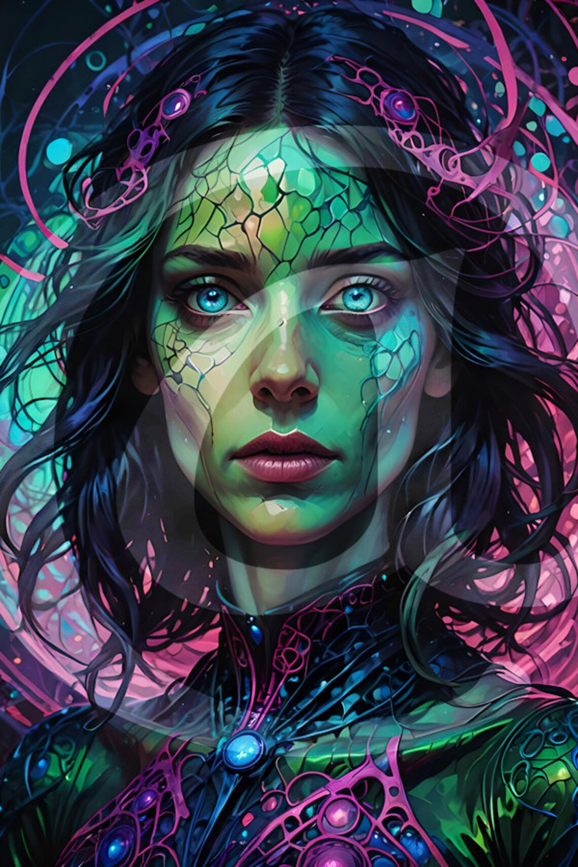 Digital Print High Res AI Generated Eldritch Fantasy Portrait ...