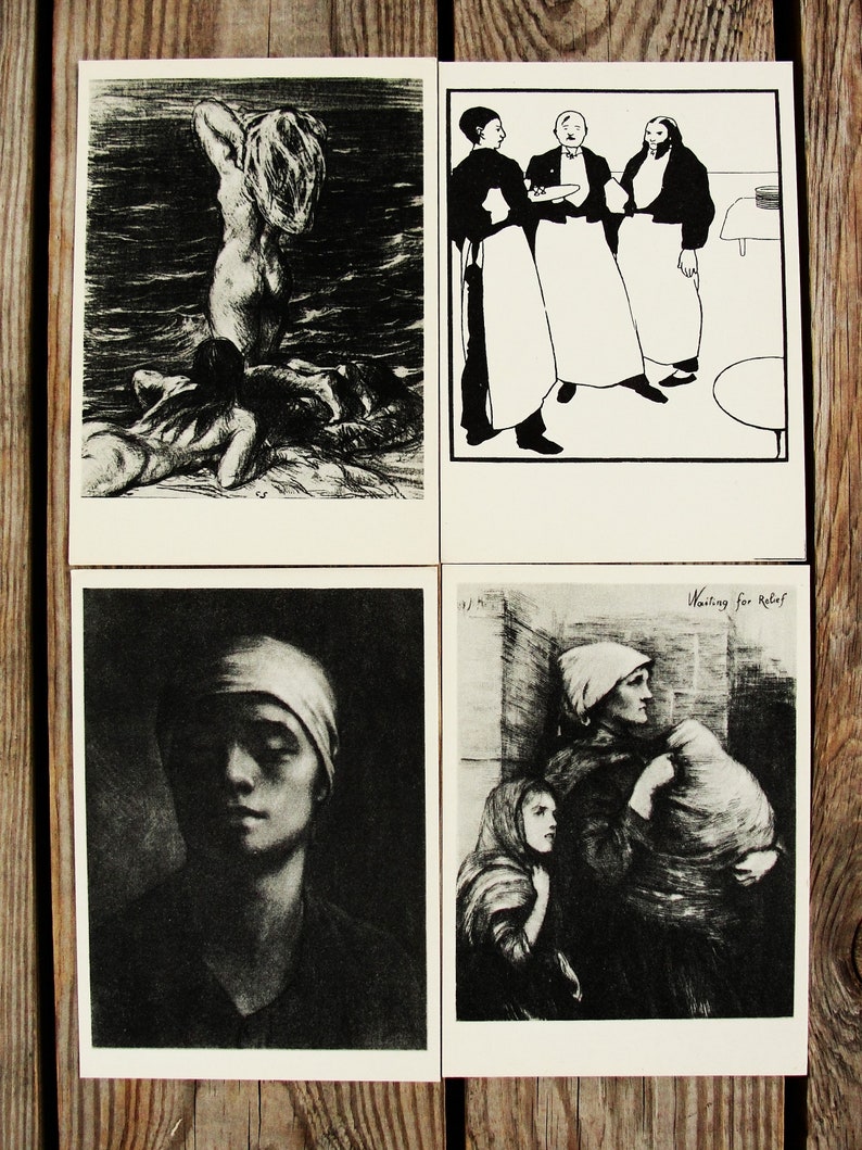 Graphics England Cards Set of 12 Vintage Postcards 1957 - Etsy