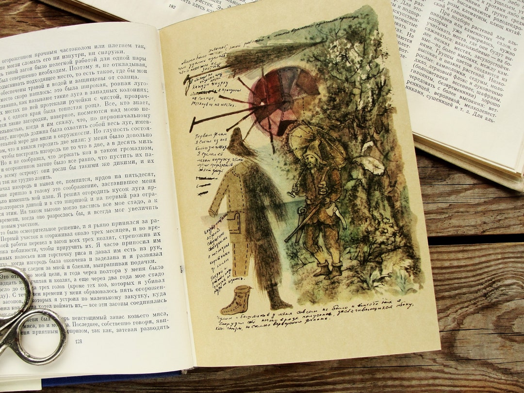 Robinson Crusoe Colonel Jack by Daniel Defoe in Russian - Etsy