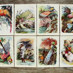 Fairy Tales of the World, Folktale Cards, Set 16 Vintage Children's ...