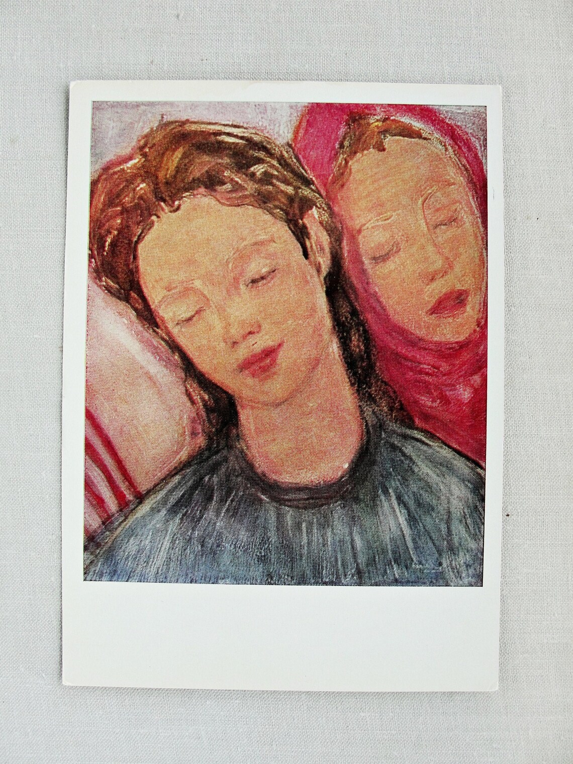Rest Card Artist Aino Bach Vintage Soviet Postcard 1970s - Etsy