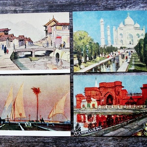 Asia Travel Cards Set 10 Vintage Travel Postcards 1962 - Etsy