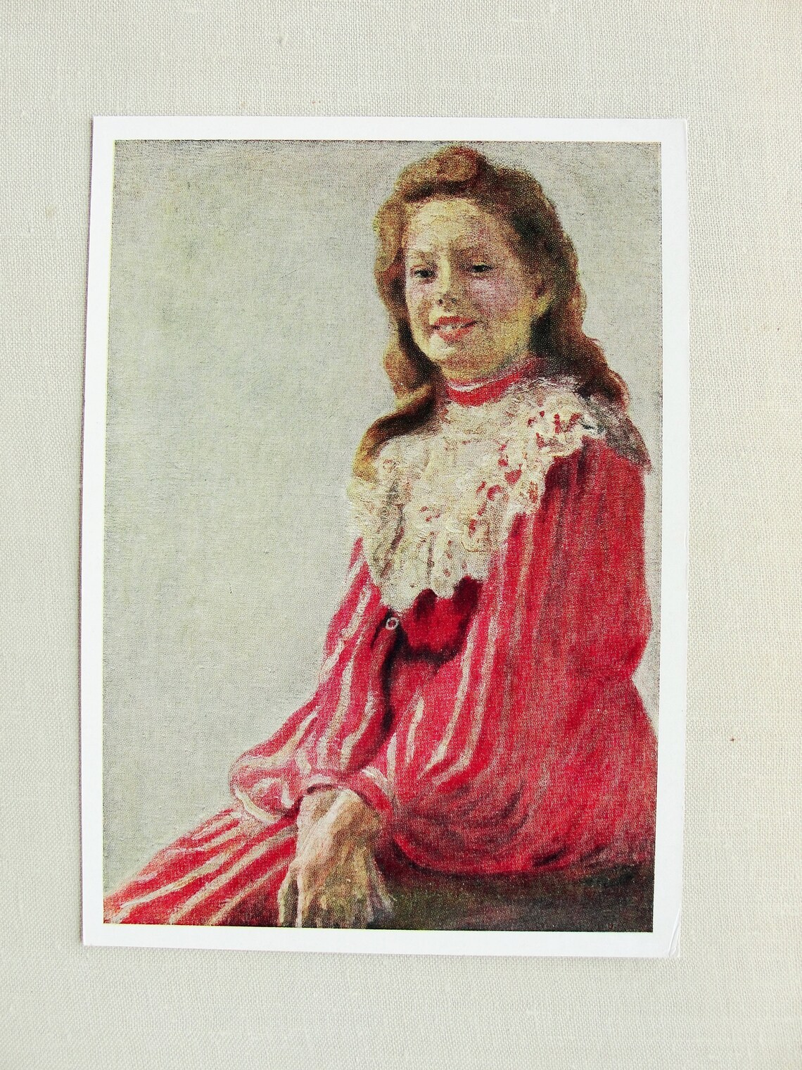 Latvian Girl Card Artist Aleksandrs Romans Vintage Soviet | Etsy