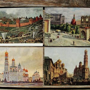 Moscow Kremlin Cards Set 20, Vintage Postcards, 1956, Moscow Kremlin ...