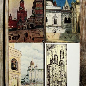 Moscow Kremlin Cards Set 20, Vintage Postcards, 1956, Moscow Kremlin ...