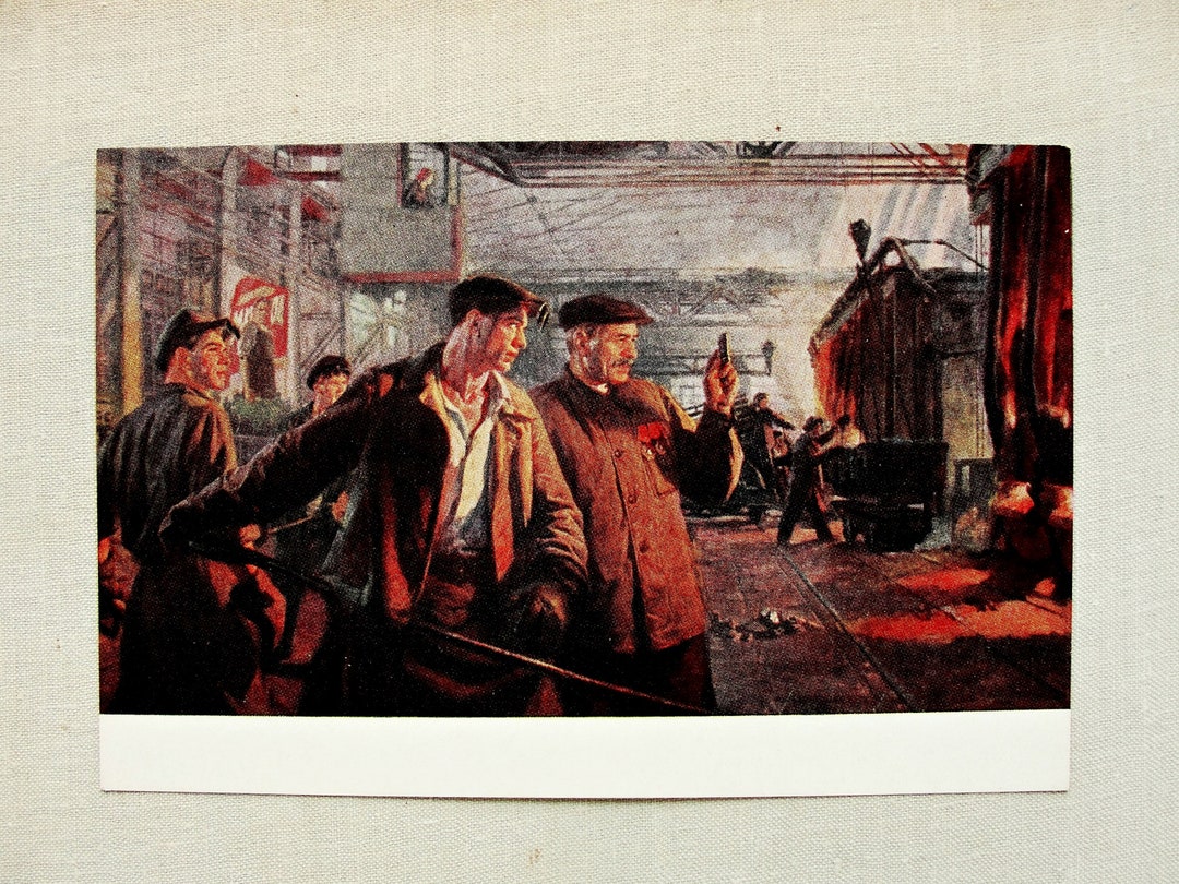 On the Watch of Peace Card, Artist Isaac Tartakovsky, Vintage Soviet ...