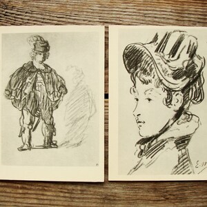 Drawings of Old Masters Cards Set of 20 Vintage Postcards - Etsy
