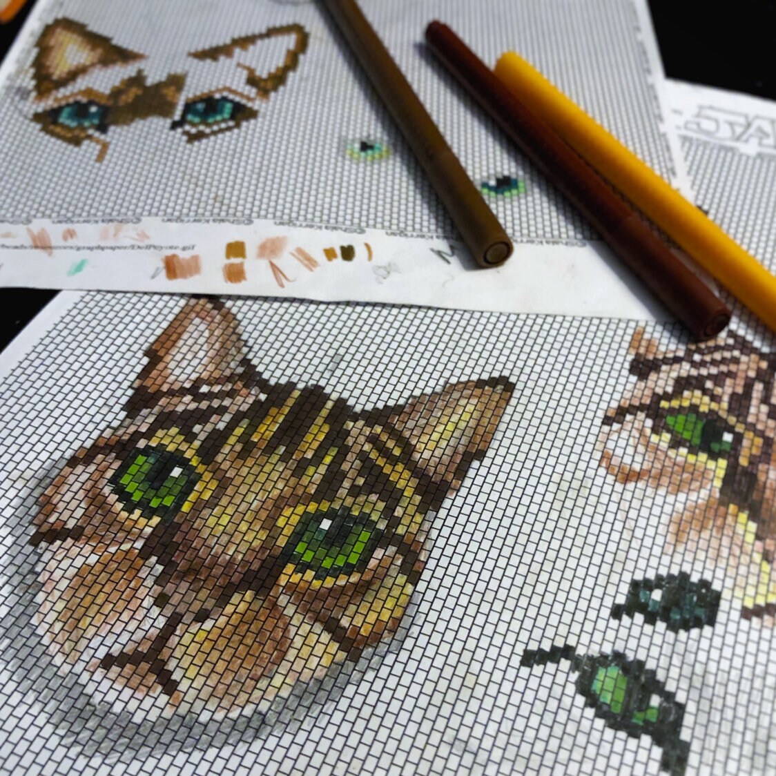 PDF Pattern Ginger Tabby Cat Peyote/brick Stitch Seed Bead - Etsy