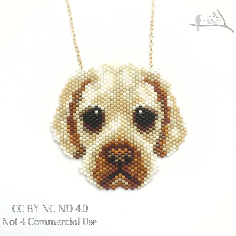 Cavoodle Dog Necklace Original Design Woven With Miyuki - Etsy
