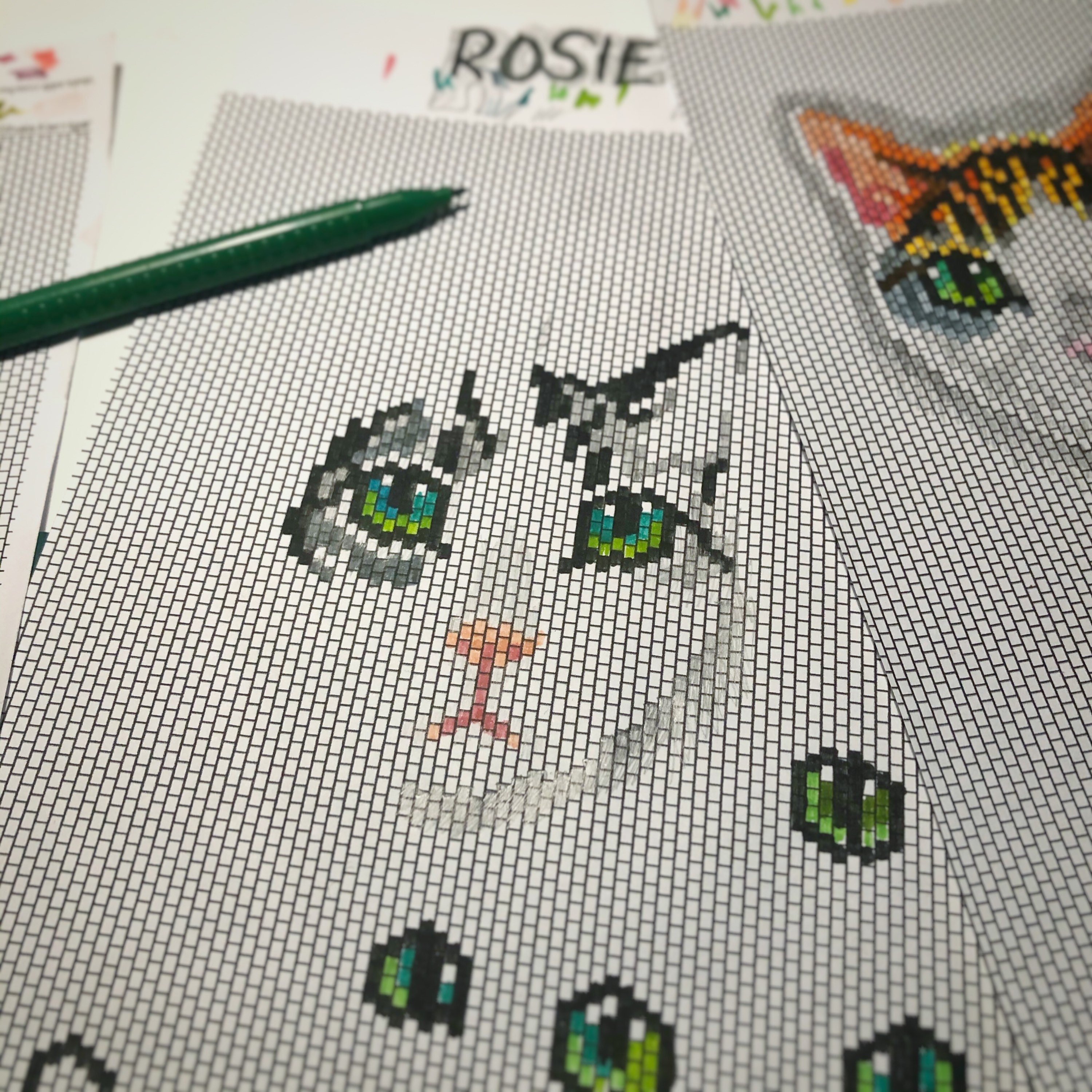 PDF Pattern Marbled Bengal/tabby Cat Peyote/brick Stitch - Etsy