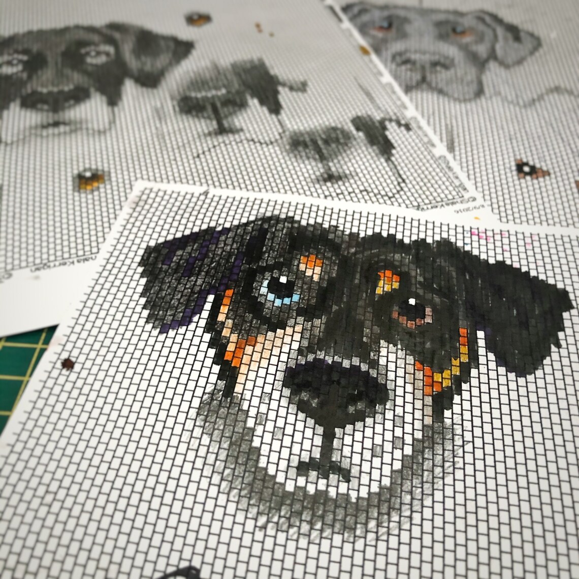 PDF Pattern, Labrador X Beagle, Peyote/brick Stitch Seed Bead Pendant ...
