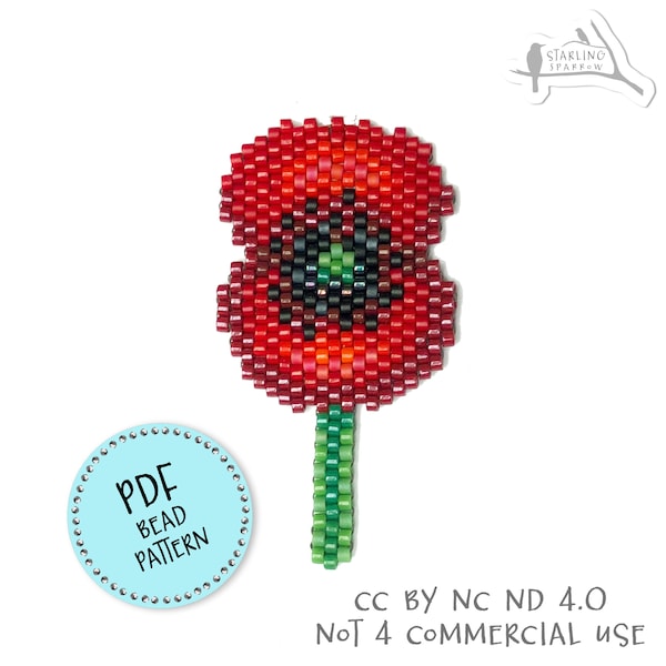 Poppy Bead Pattern - Etsy