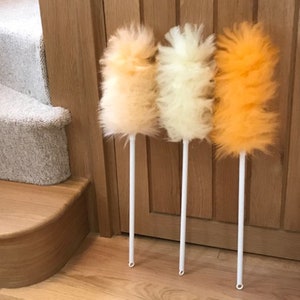 fluffy lambswool duster
